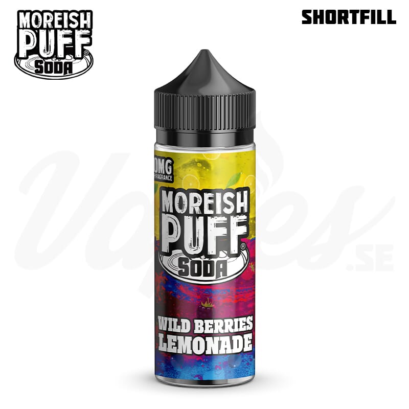 Moreish Puff Soda - Wild Berries Lemonade (100 ml, Shortfill) - Vapes.se